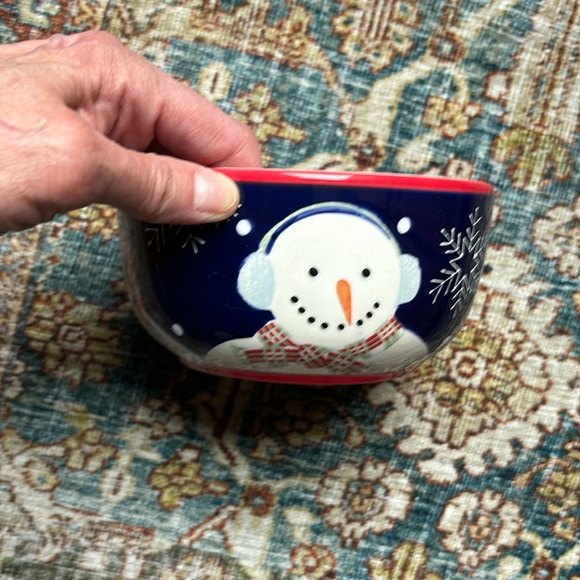 Debbie Mumm | Kitchen | Snowman Bowl | Poshmark